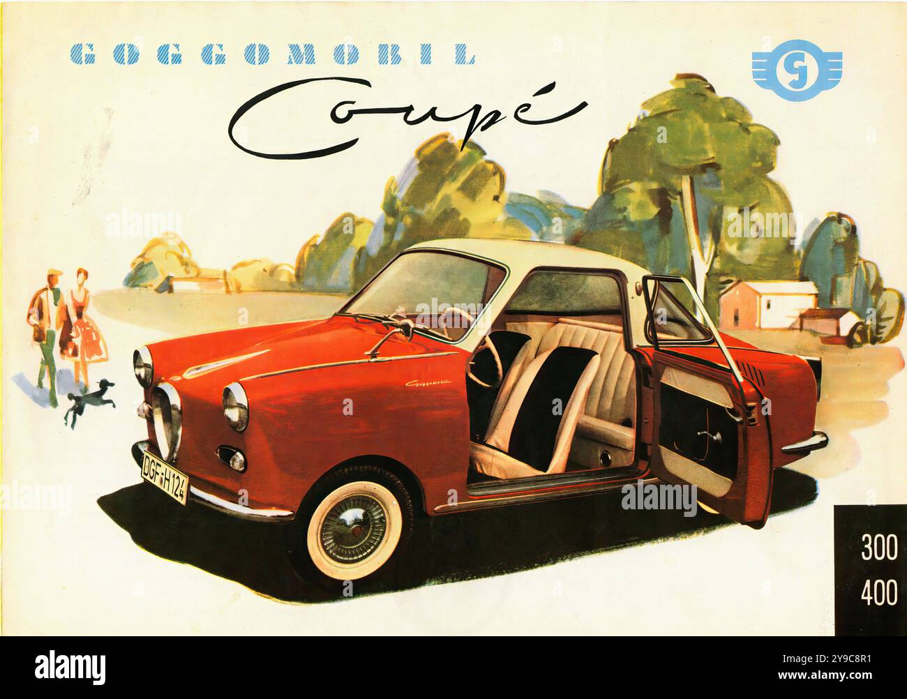 Goggomobil TS300 & TS400 Coupé - Vintage press car advertising Stock ...