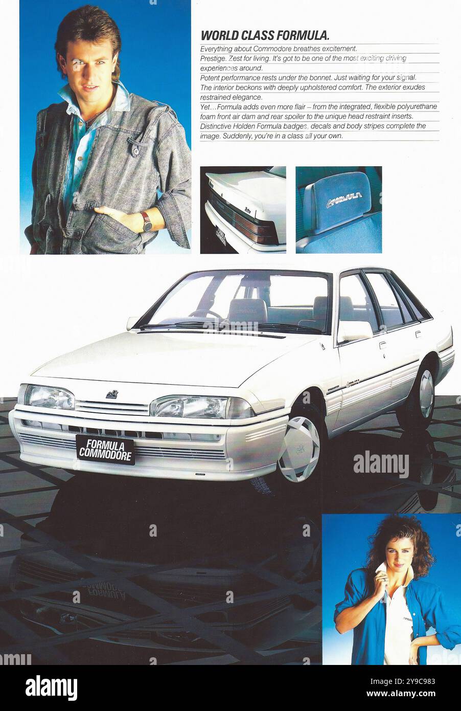 Holden Formula Commodore 1986 - Vintage press car advertising Stock ...
