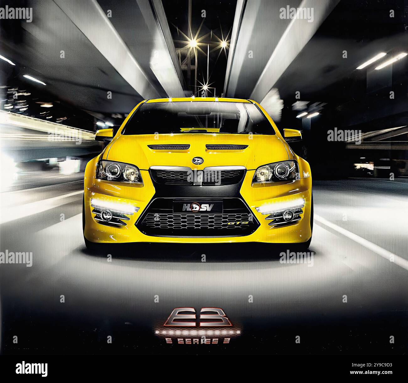 HSV Commodore 0001 - Vintage press car advertising Stock Photo - Alamy