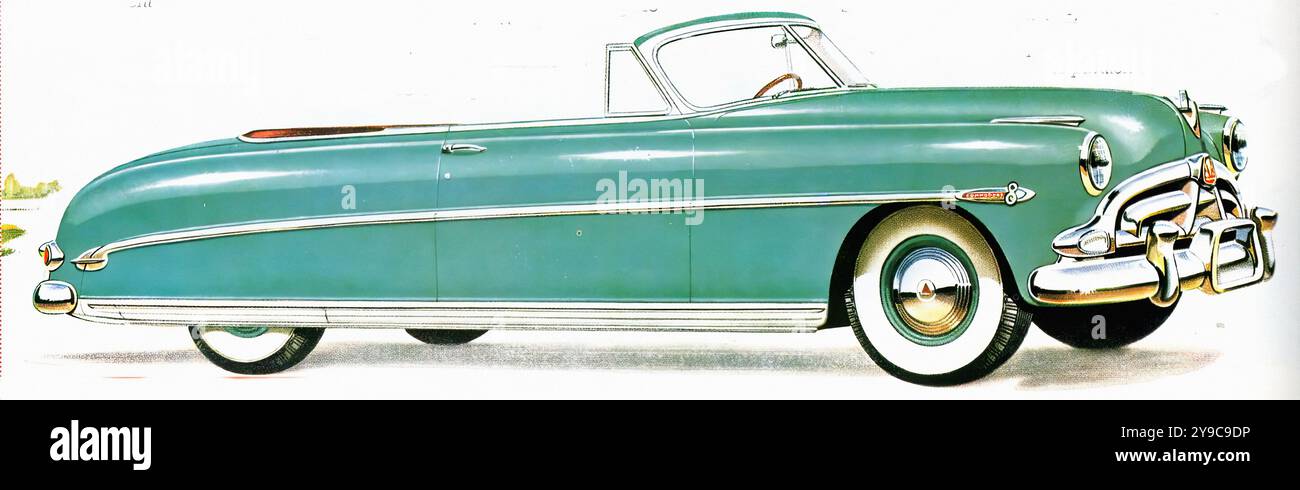 Hudson Commodore Eight Brougham Convertible (1952) - Vintage press car ...