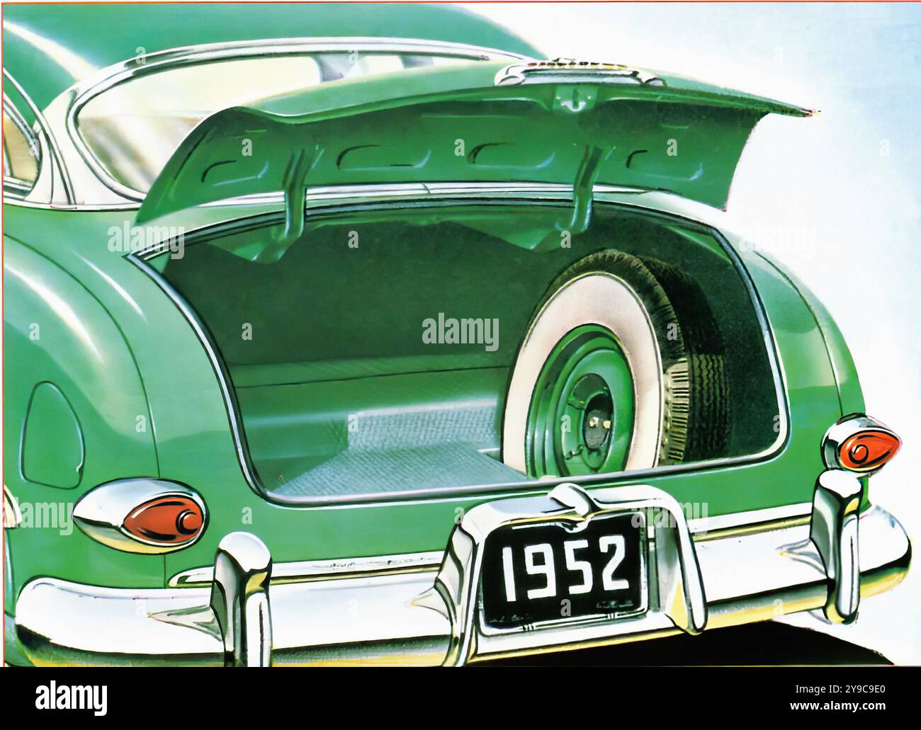 Hudson Step-down (1952) - Vintage press car advertising Stock Photo - Alamy