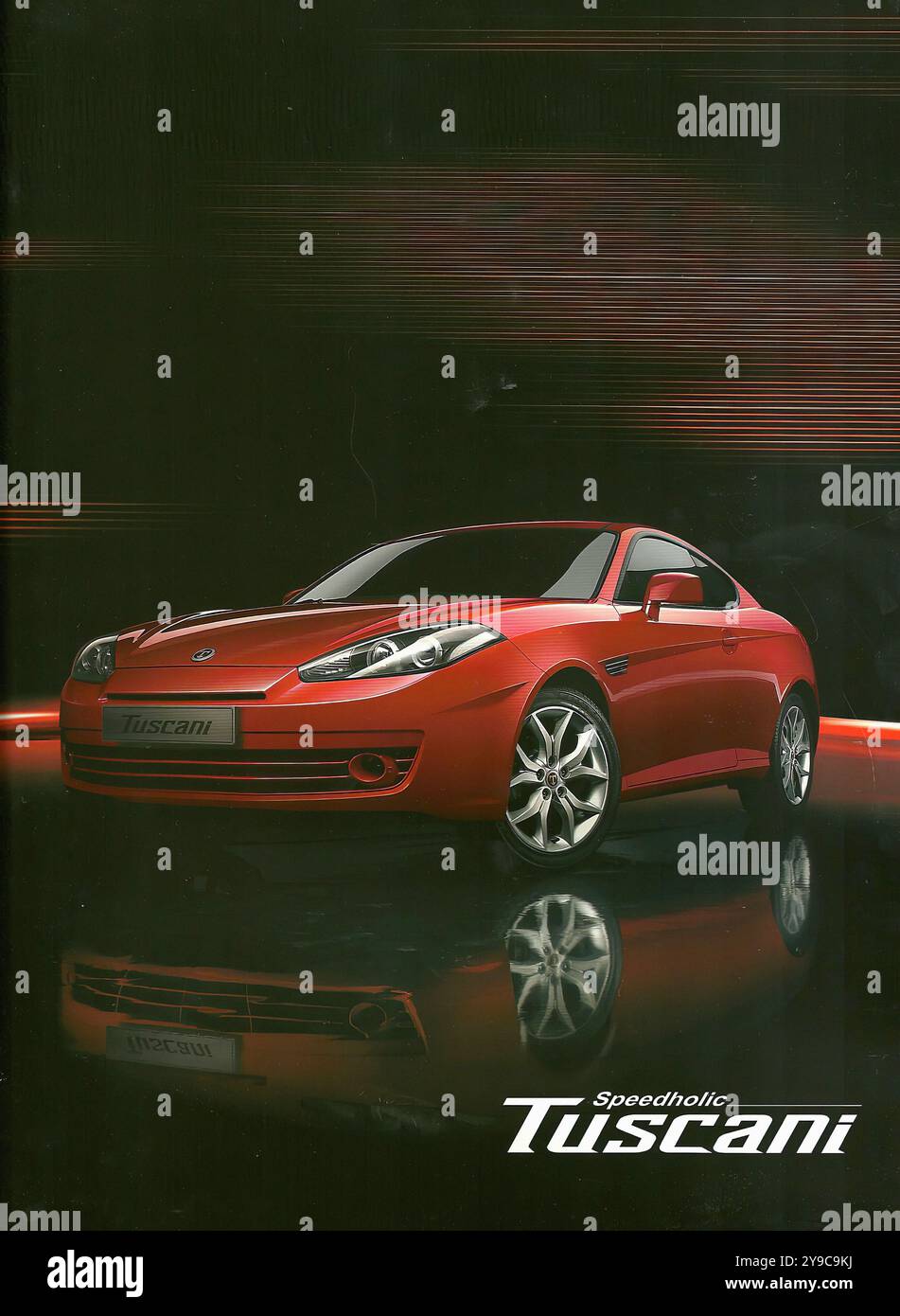 Hyundai Tuscani - Vintage press car advertising Stock Photo - Alamy