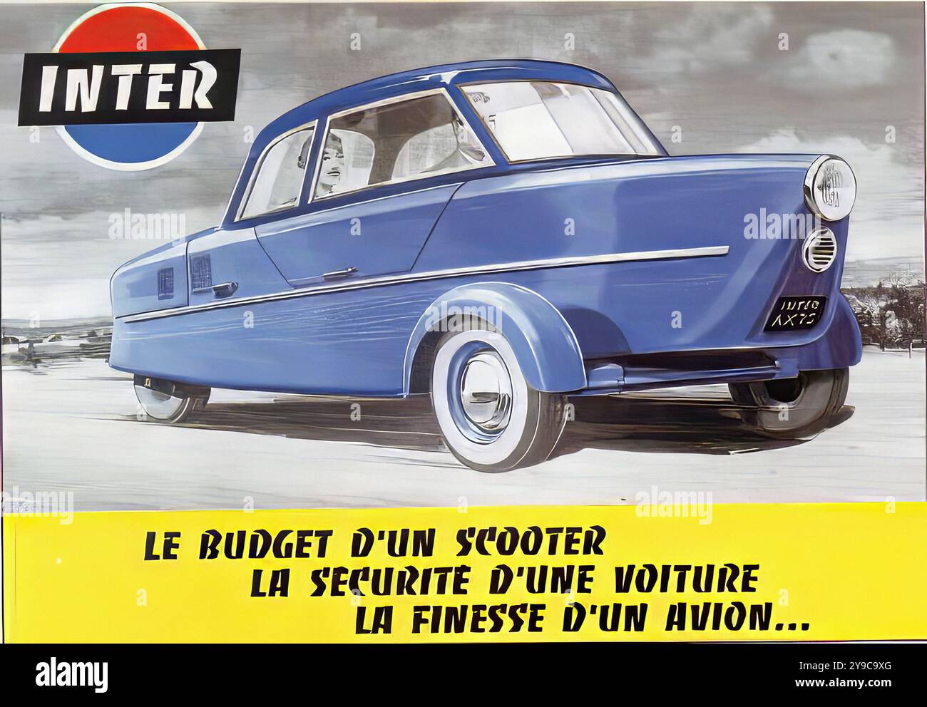 Inter Auto-Scooter (1954) 1CV Ydral - Vintage press car advertising ...