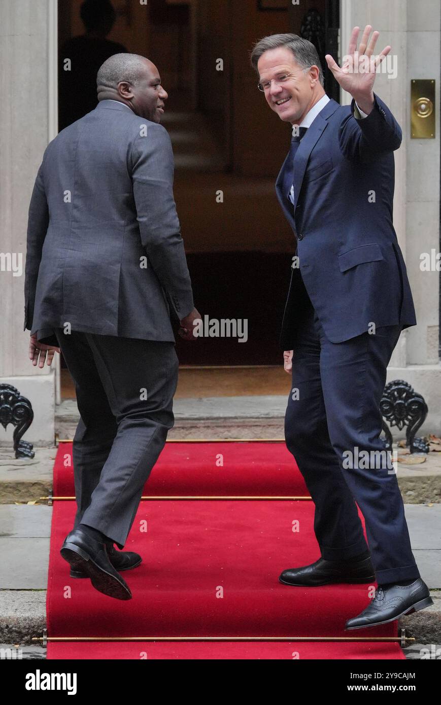 Nato Secretary General Mark Rutte arrives in Downing Street, London ...