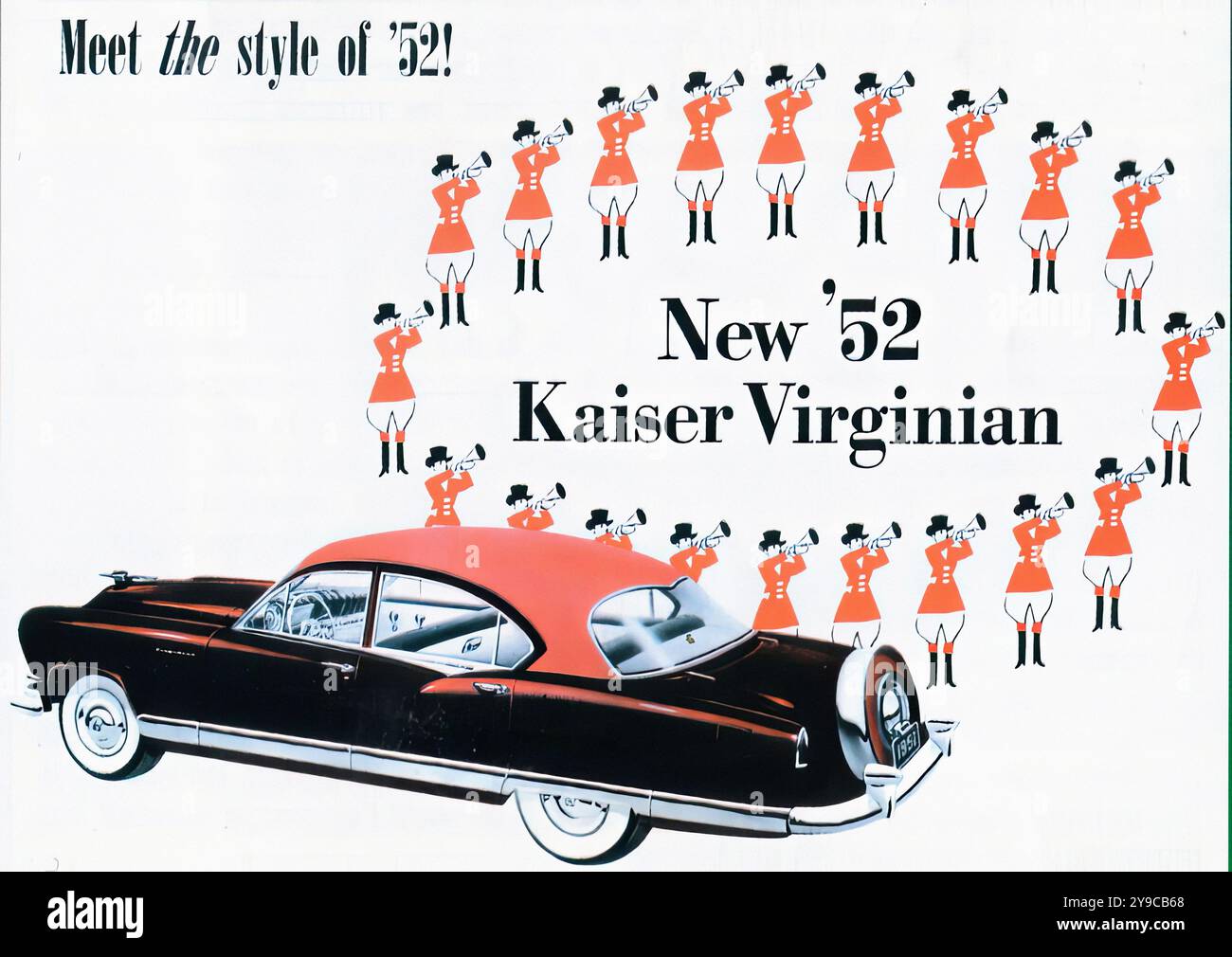 Kaiser Virginian (1952) - Vintage press car advertising Stock Photo - Alamy