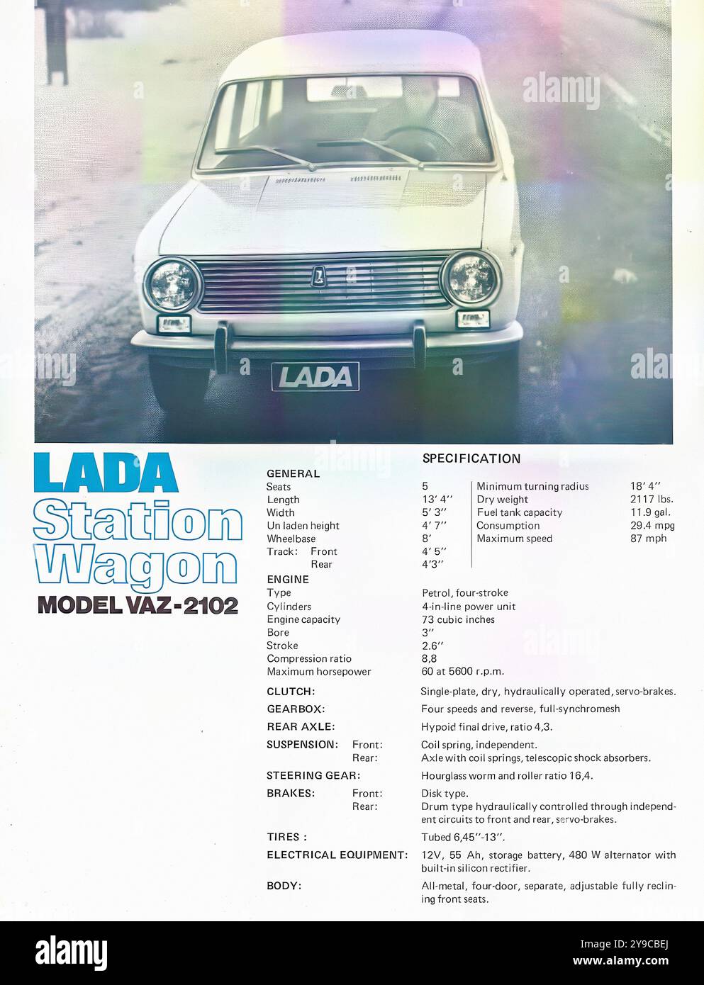 LADA for the USA - Vintage press car advertising Stock Photo - Alamy