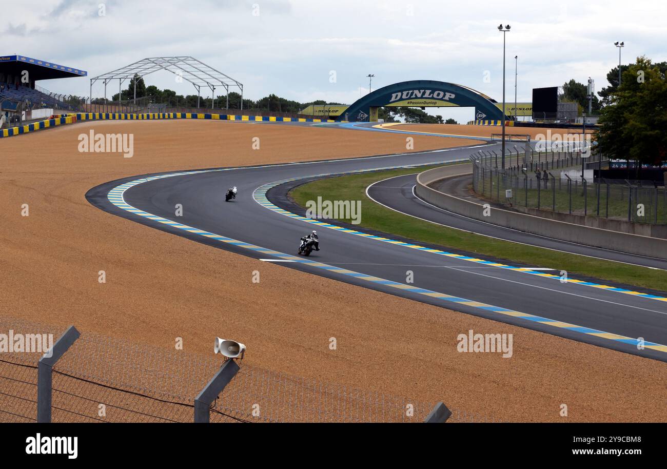The famous Dunlop Bridge on the The Bugatti Circuit, located within the ...
