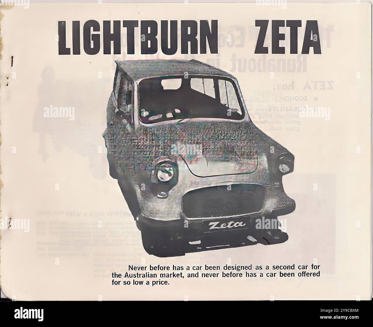 Lightburn Zeta 0006 - Vintage press car advertising Stock Photo - Alamy