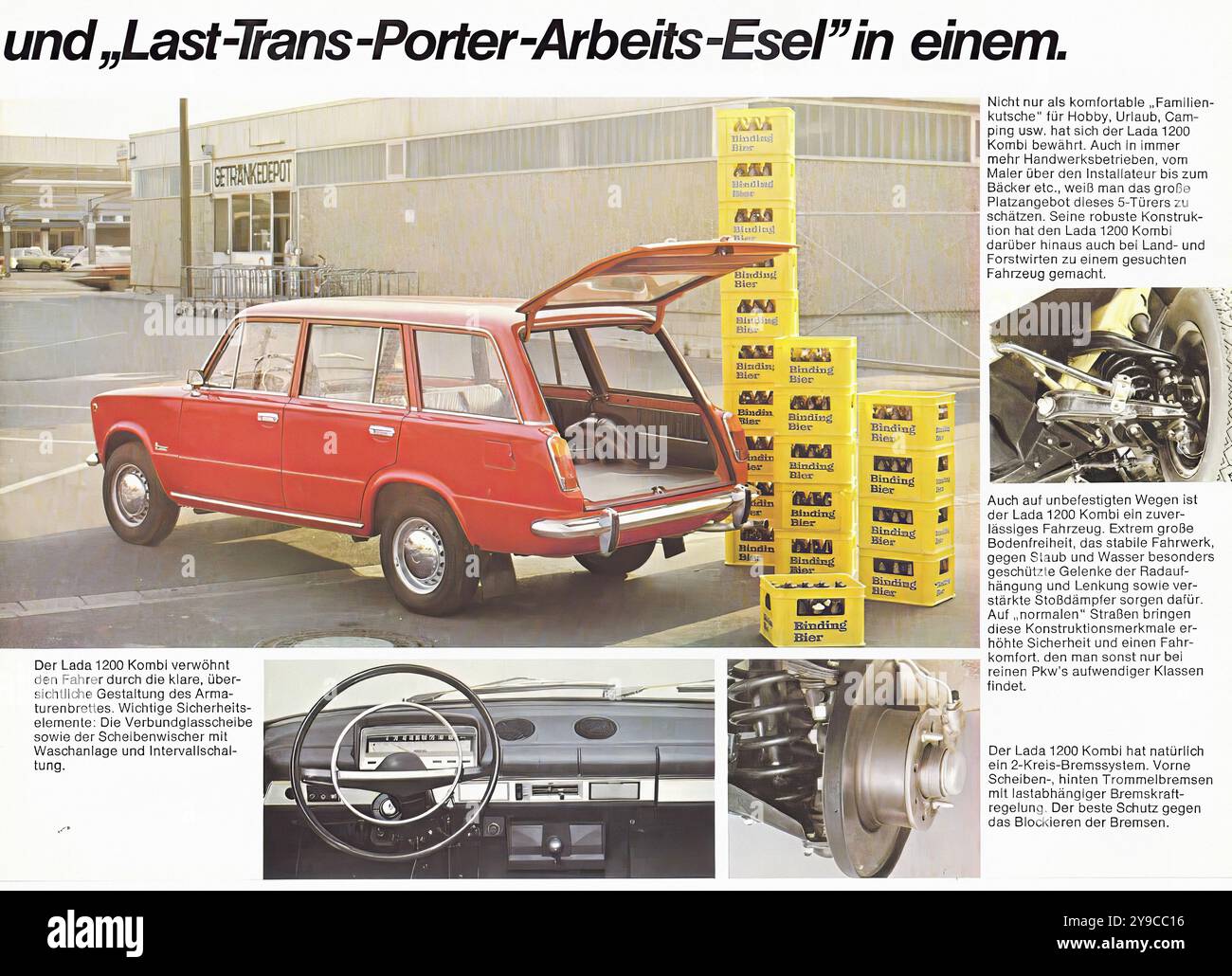 Lada 1200 - Vintage press car advertising Stock Photo - Alamy