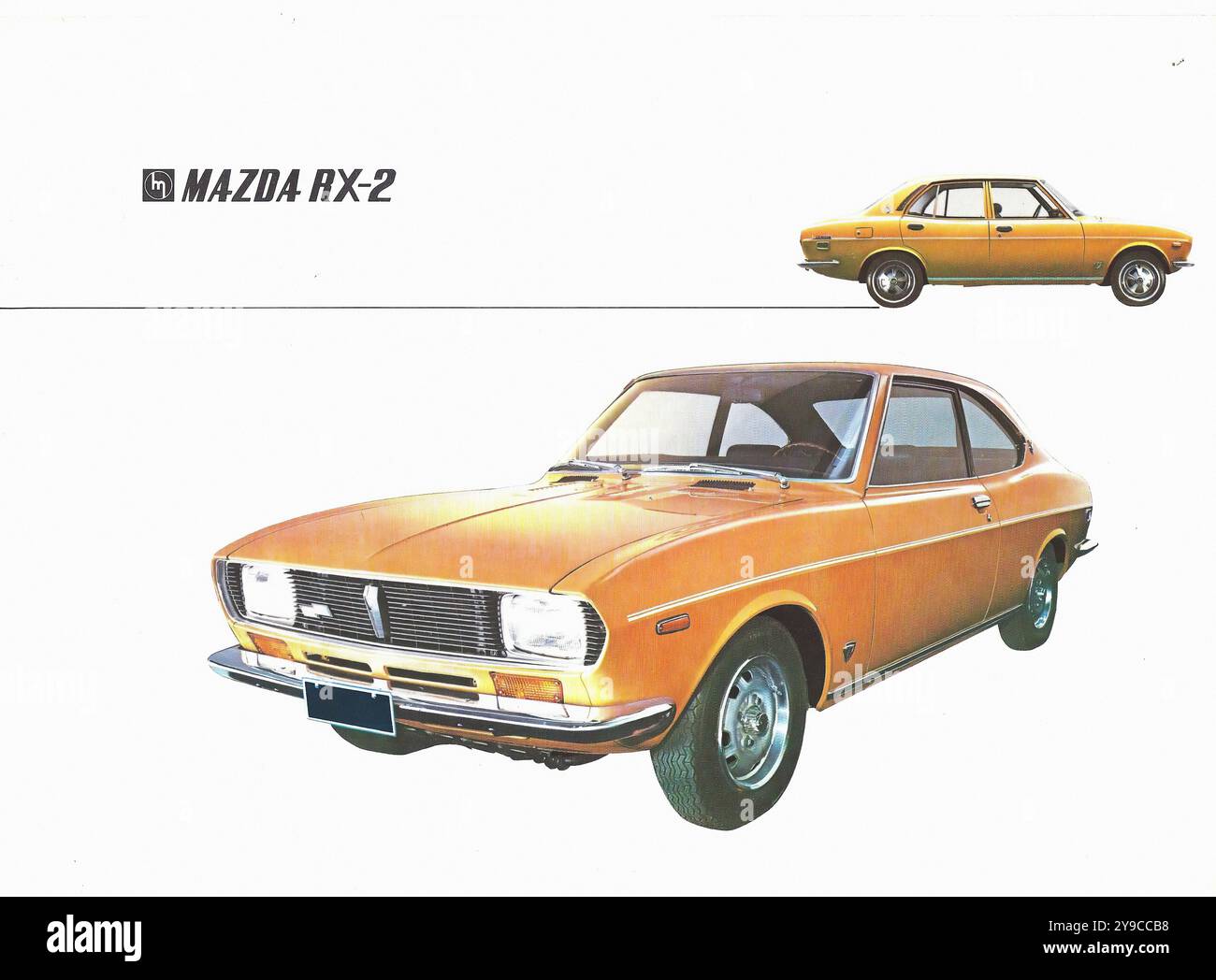 Mazda RX-2 - Vintage press car advertising Stock Photo - Alamy