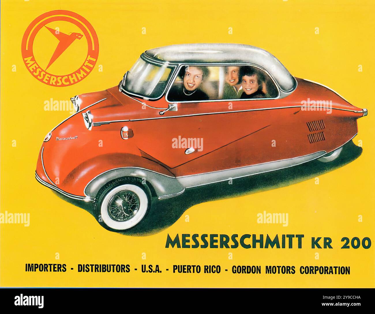 Messerschmitt KR200 - Vintage press car advertising Stock Photo - Alamy