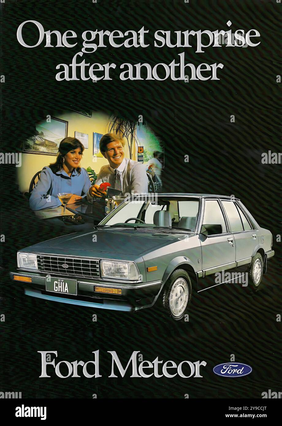 Meteor - Vintage press car advertising Stock Photo - Alamy