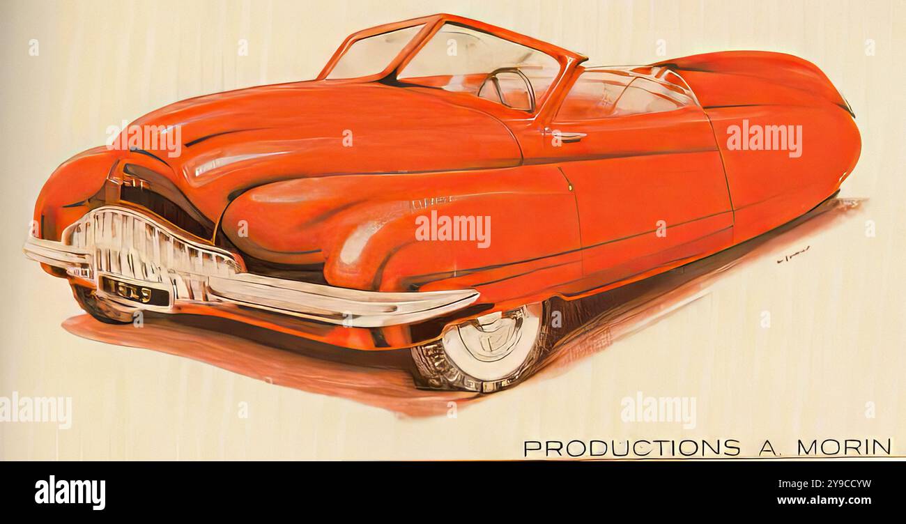 Morin Aérocar (1949) - Vintage press car advertising Stock Photo - Alamy