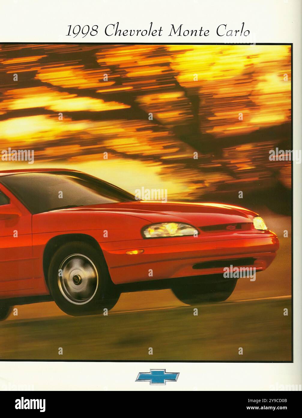 Monte Carlo 1998 - Vintage press car advertising Stock Photo - Alamy