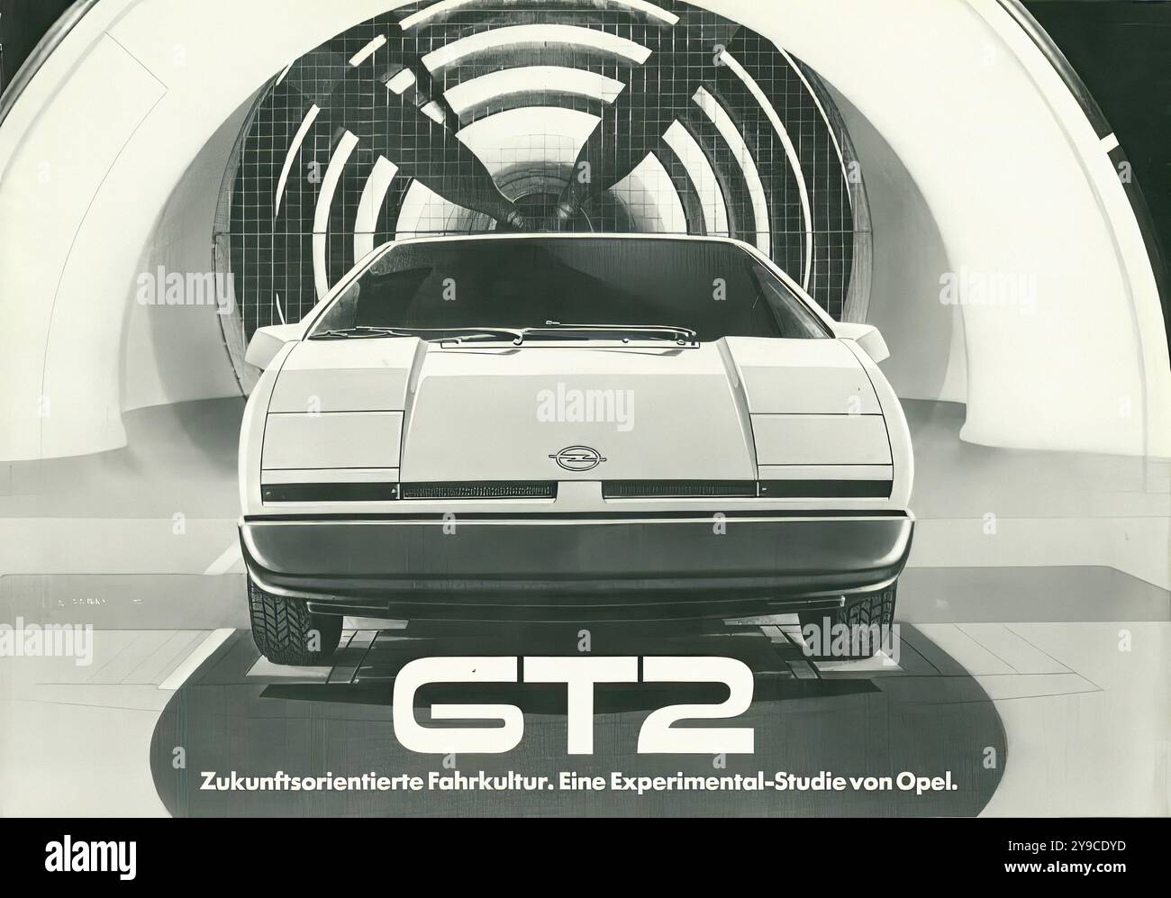 Opel GT2 - Vintage press car advertising Stock Photo - Alamy