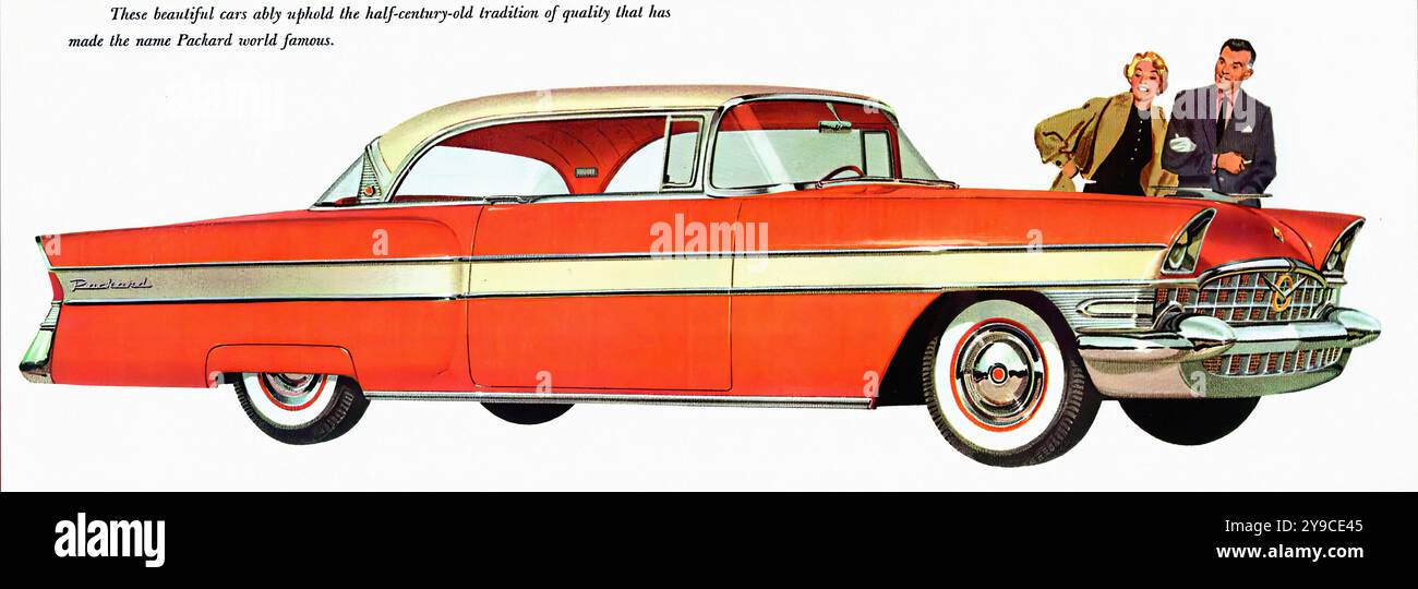 Packard Executive (1956) - Vintage press car advertising Stock Photo ...