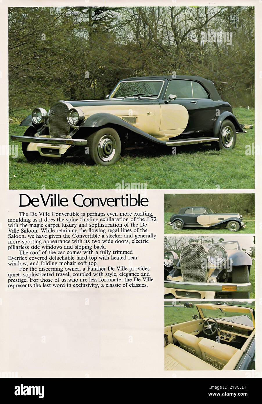 Panther DeVille 1974-1985 0001 - Vintage press car advertising Stock ...