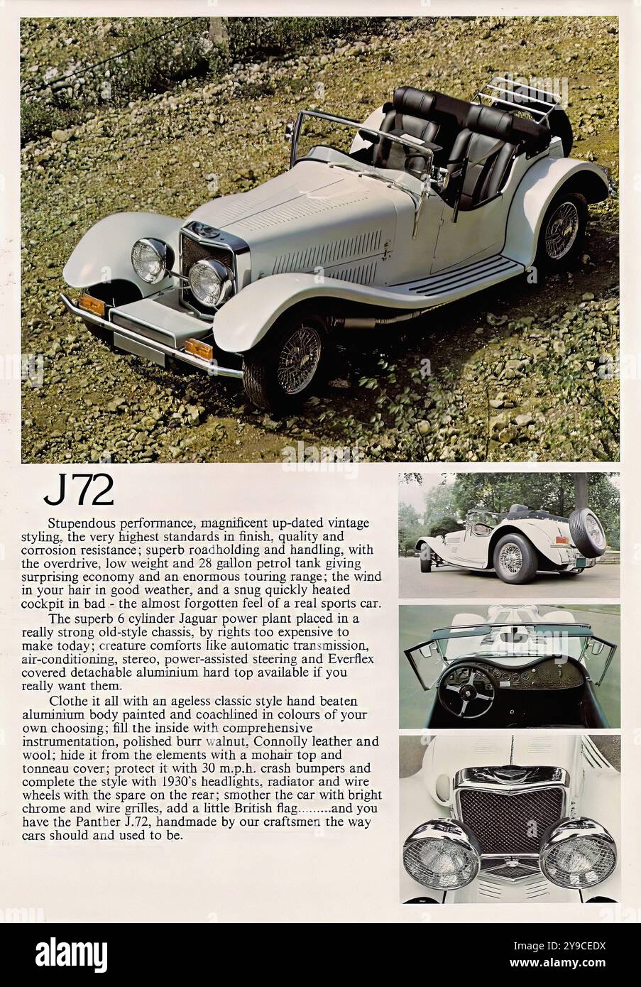 Panther J72 1972-1981 - Vintage press car advertising Stock Photo - Alamy