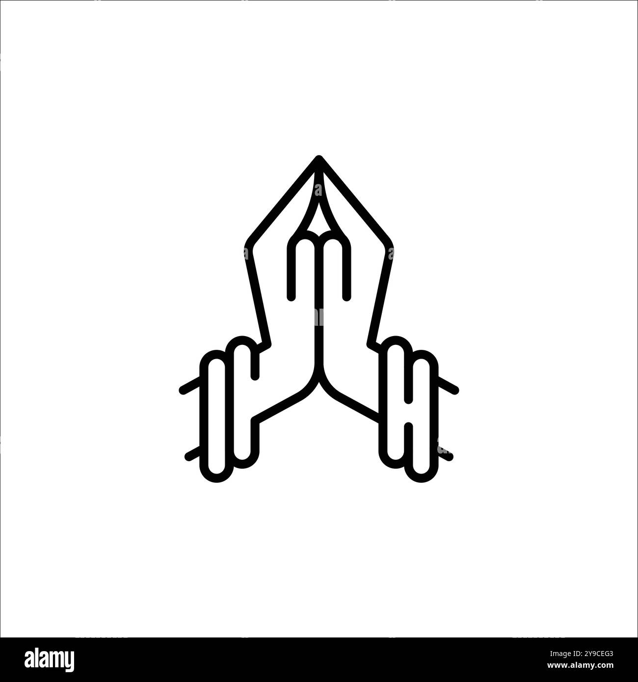 Prayer hands icon Stock Vector Image & Art - Alamy