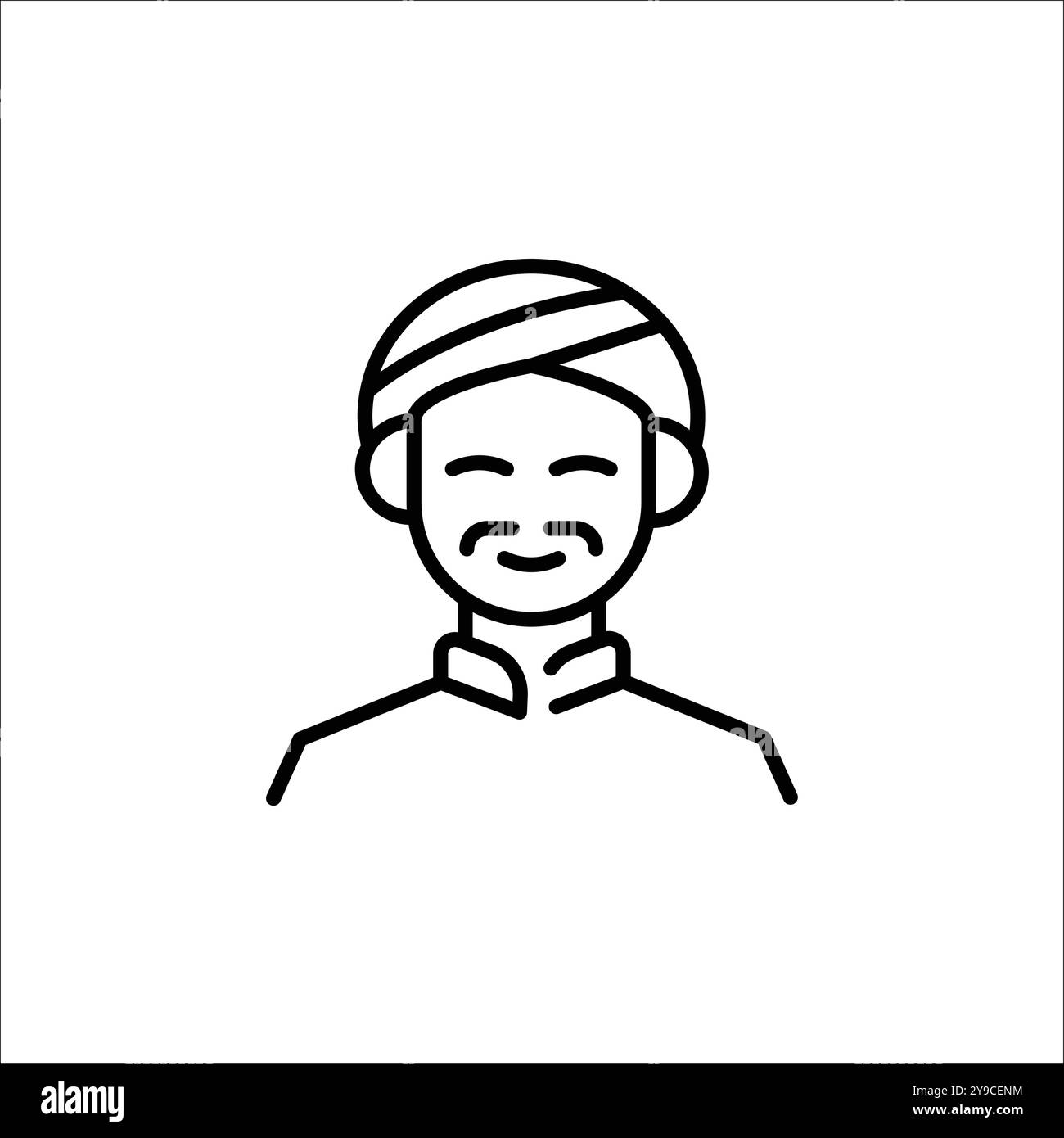 Ceremonial turban Stock Vector Images - Alamy