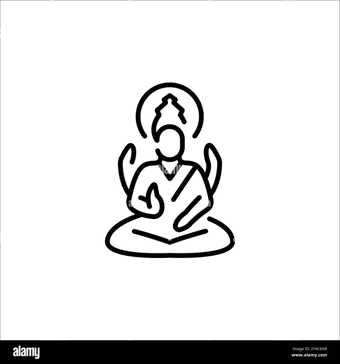 Buddhist shrine statue Stock Vector Images - Alamy
