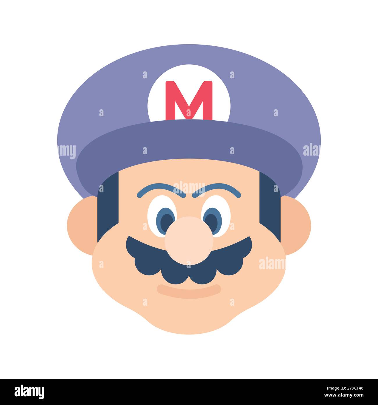 A handy design of super mario avatar vector design, isolated on white ...