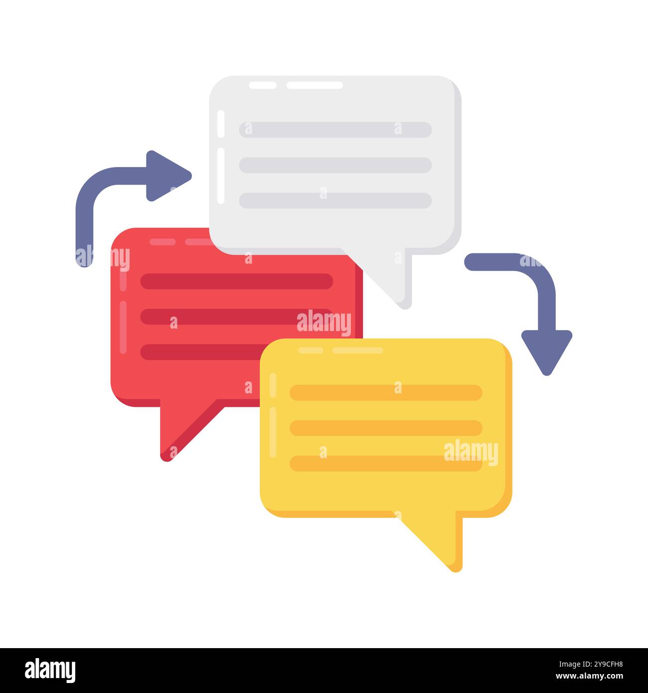 Communication vector design hi-res stock photography and images - Alamy