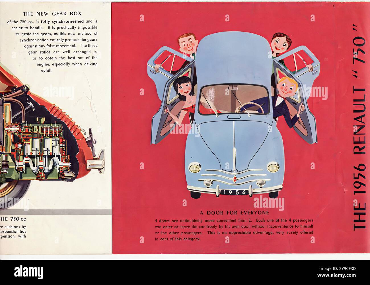 Renault 750 1956 (British assembled 4CV) 0001 - Vintage press car ...