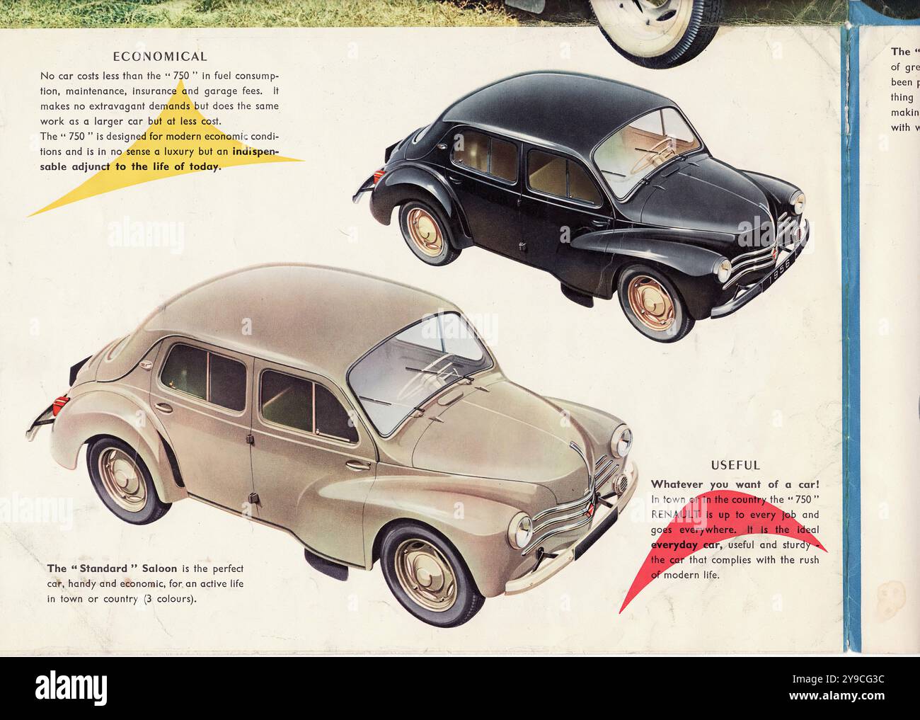 Renault 750 1956 (British assembled 4CV) 0003 - Vintage press car ...