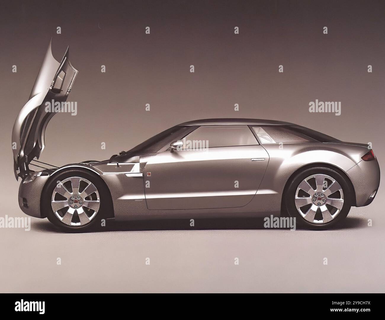 Saturn Curve Concept 0001 - Vintage press car advertising Stock Photo - Alamy