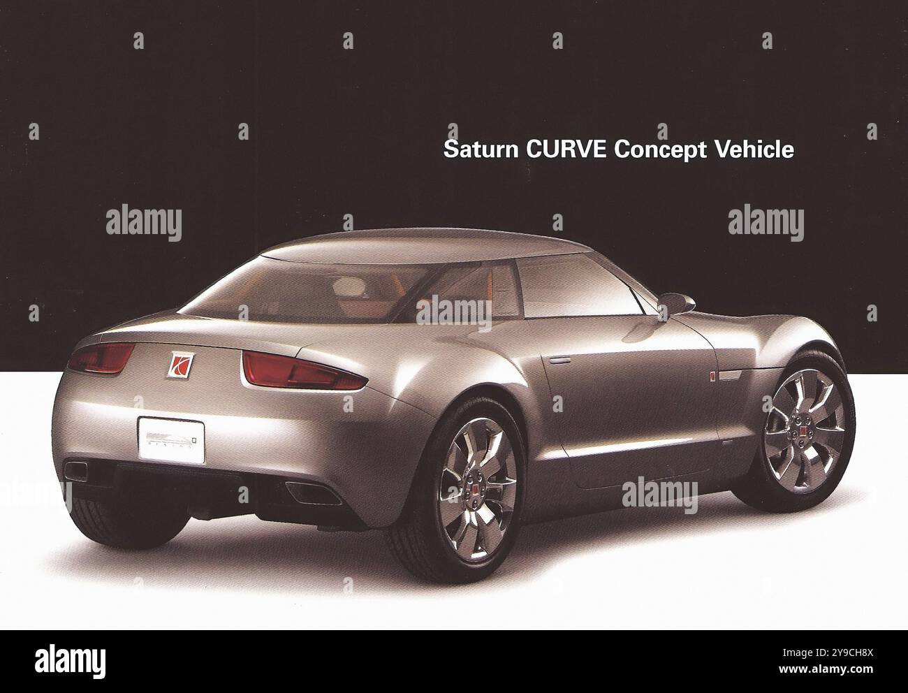 Saturn Curve Concept 0002 - Vintage press car advertising Stock Photo ...