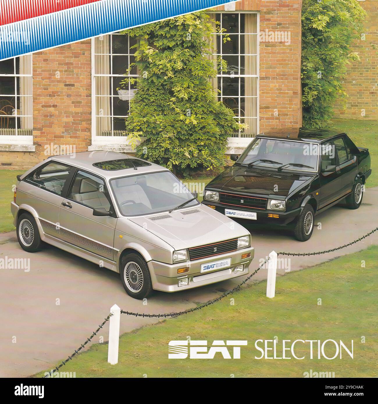 SEAT Ibiza & Malaga (1987) - Vintage press car advertising Stock Photo ...