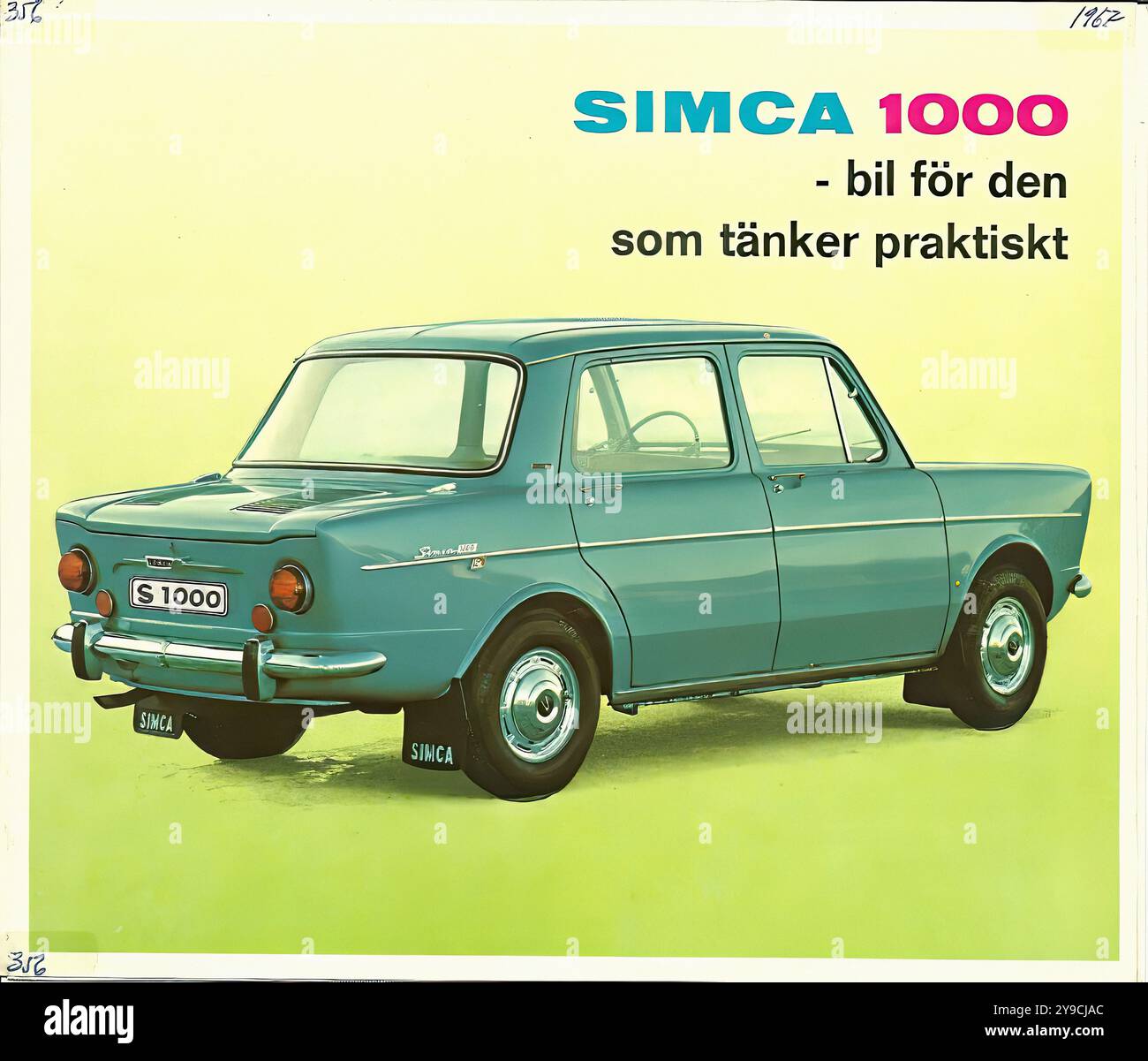 Simca 1000, 1967, Sweden - Vintage press car advertising Stock Photo ...