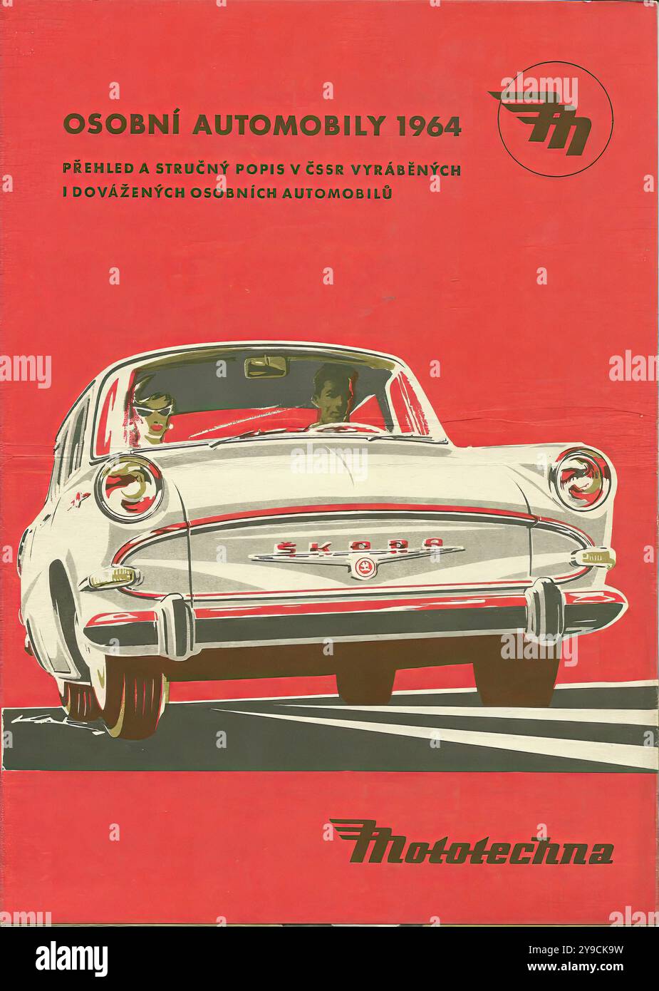 Skoda 1964 - Vintage press car advertising Stock Photo - Alamy
