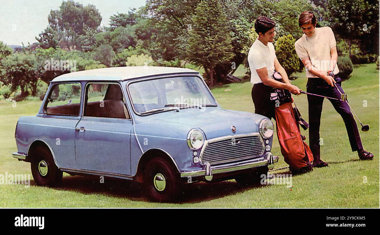 South African Mini Mk3 (1969-71) - Vintage press car advertising Stock ...