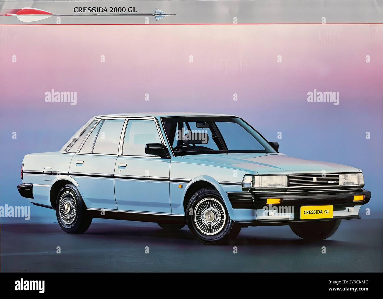 South African Toyota Cressida - Vintage press car advertising Stock ...