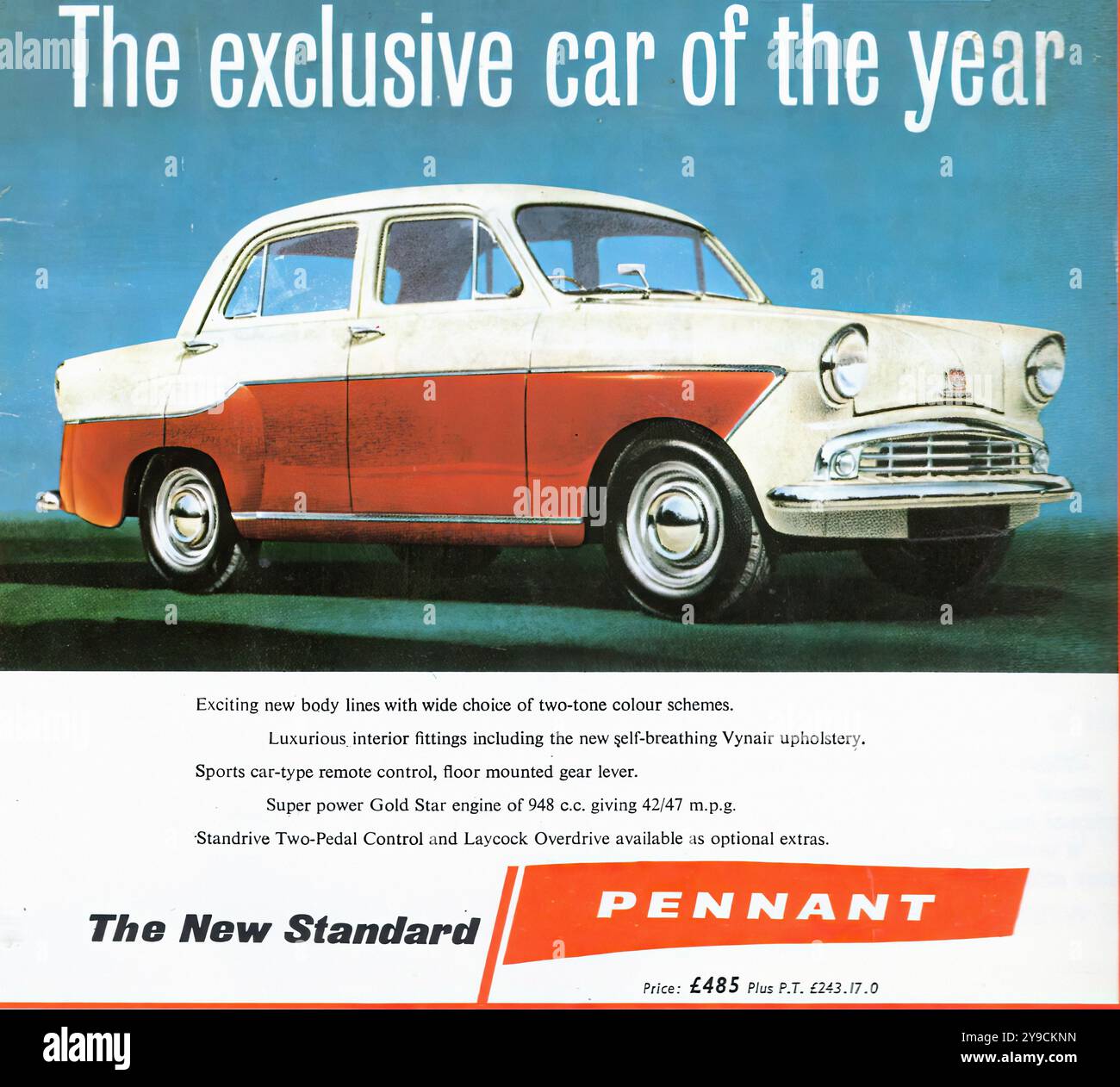 Standard Pennant (1957-58) - Vintage press car advertising Stock Photo ...