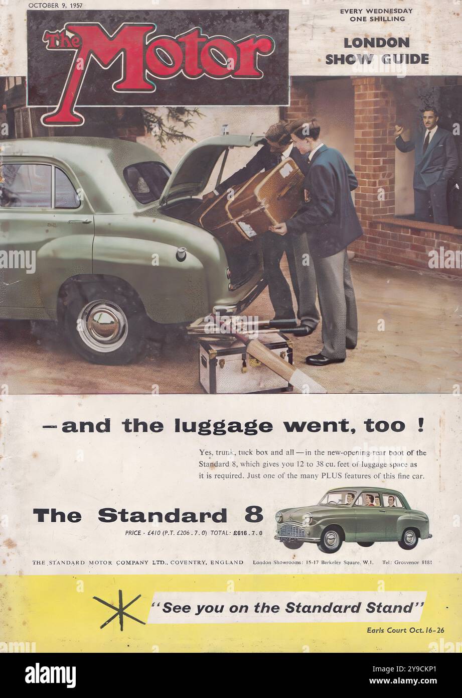 Standard 8 (1958 model) - Vintage press car advertising Stock Photo - Alamy