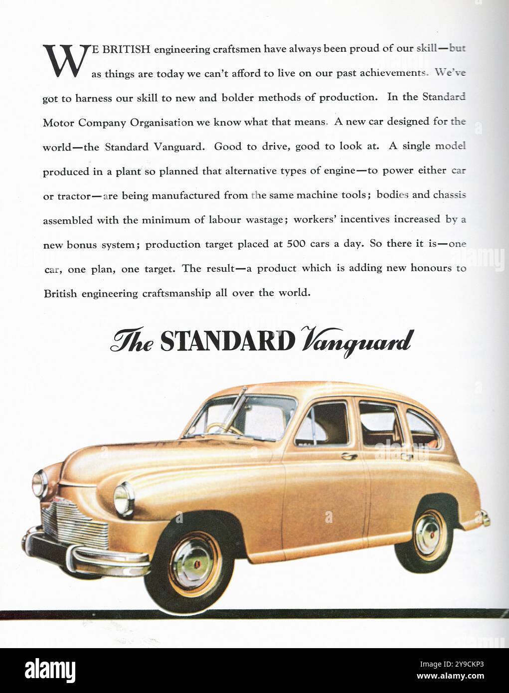 Standard Vanguard Phase 1 (1948-50) - Vintage press car advertising ...