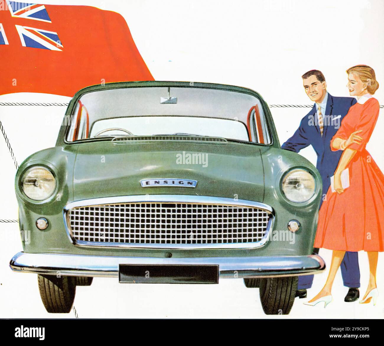 Standard Ensign (late 1950s) - Vintage press car advertising Stock ...