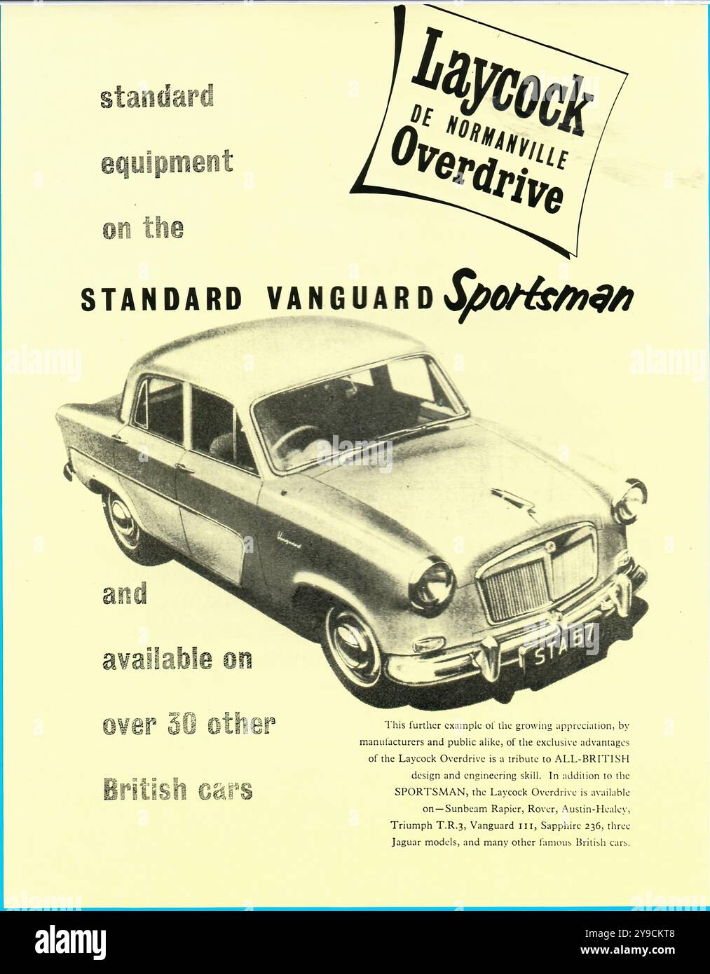 Standard Vanguard Sportsman (1956-58) - Vintage press car advertising ...