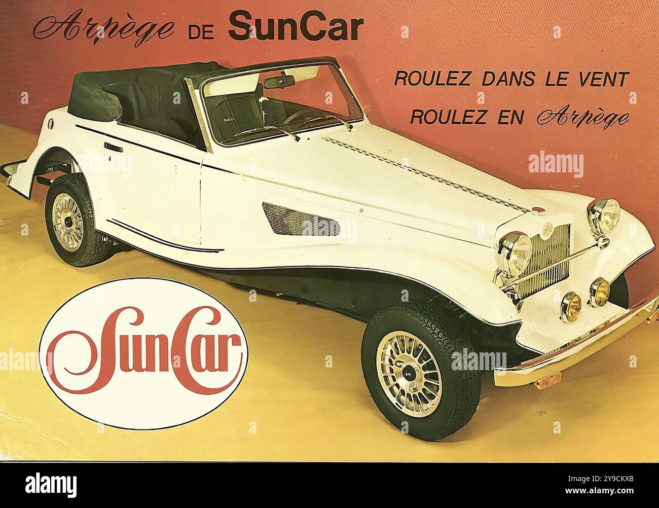 Sun Car - Vintage press car advertising Stock Photo - Alamy