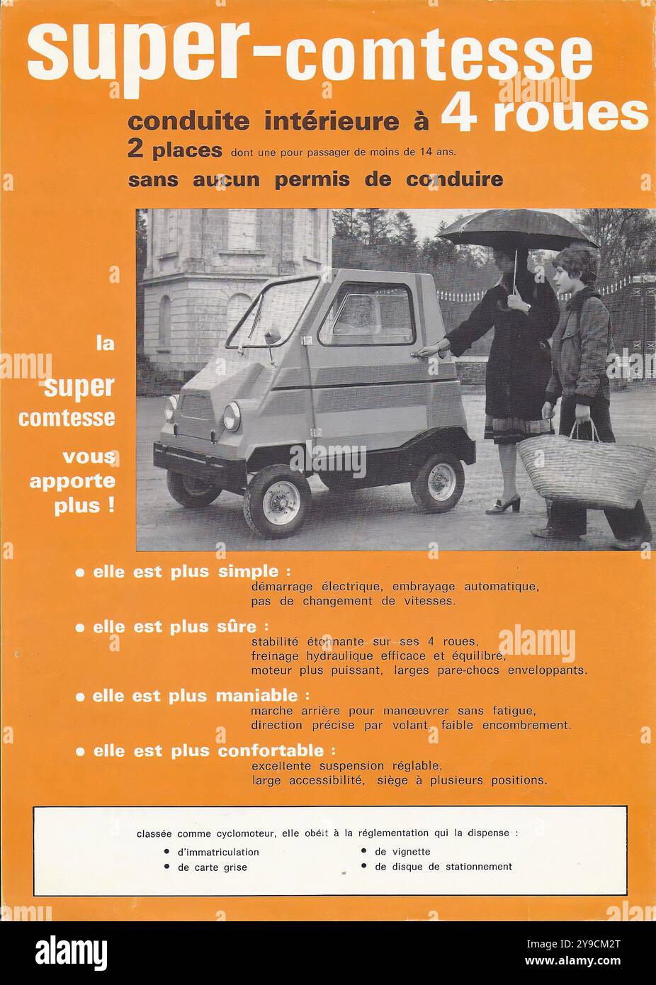 Super Comtesse - Vintage press car advertising Stock Photo - Alamy
