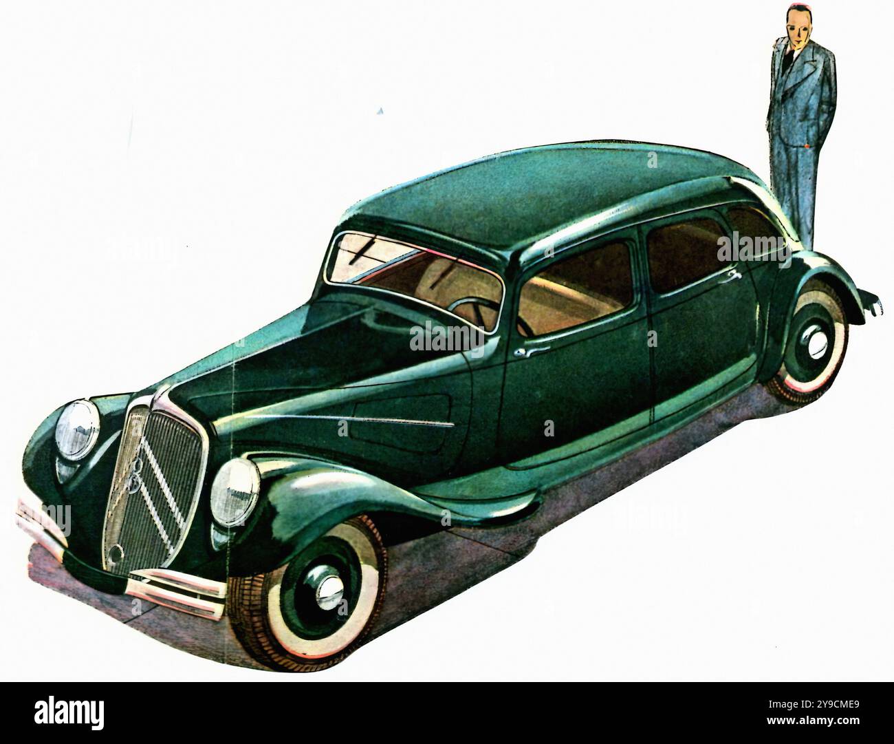 The Enigmatic Citroën 22 0003 - Vintage press car advertising Stock ...