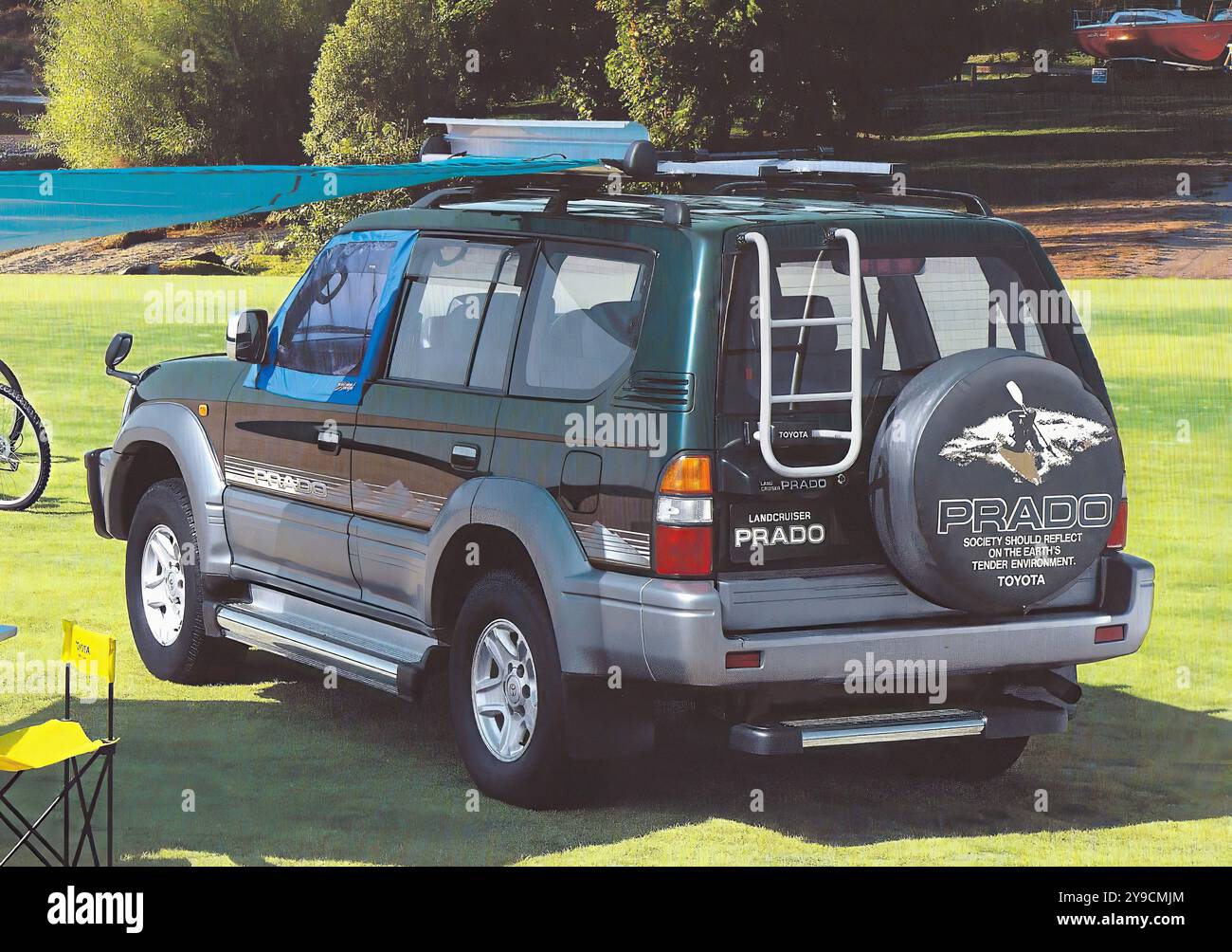 TOYOTA 1995 Land Cruiser Prado Mountain - Vintage press car advertising ...