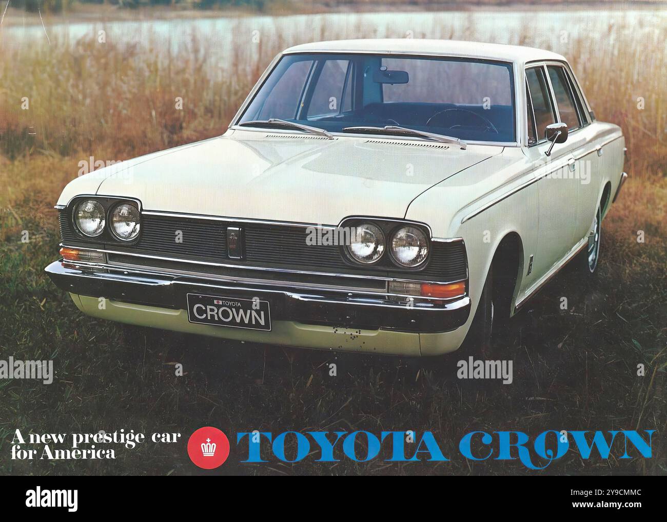 Toyota Crown - Vintage press car advertising Stock Photo - Alamy