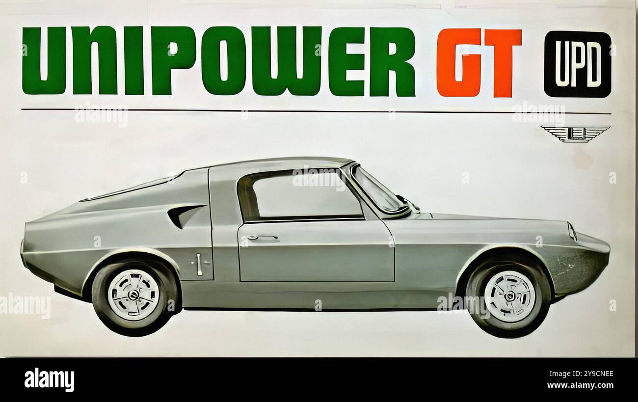 Unipower GT Mk.1 (1966-68) - Vintage press car advertising Stock Photo ...
