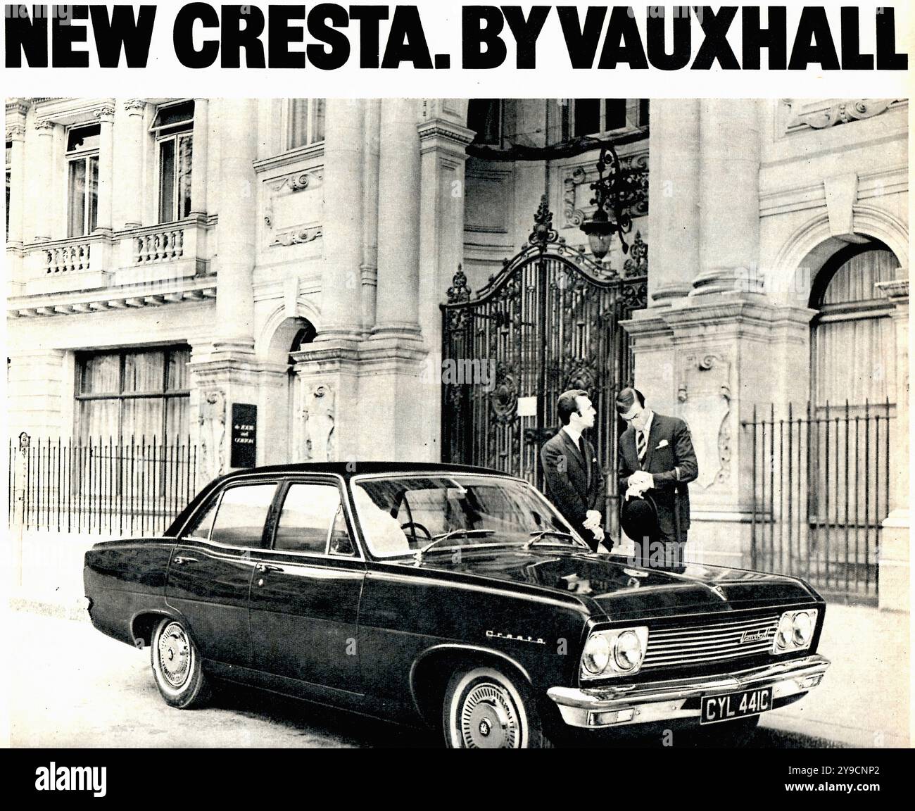 Vauxhall Cresta PC (1965-66) - Vintage press car advertising Stock ...