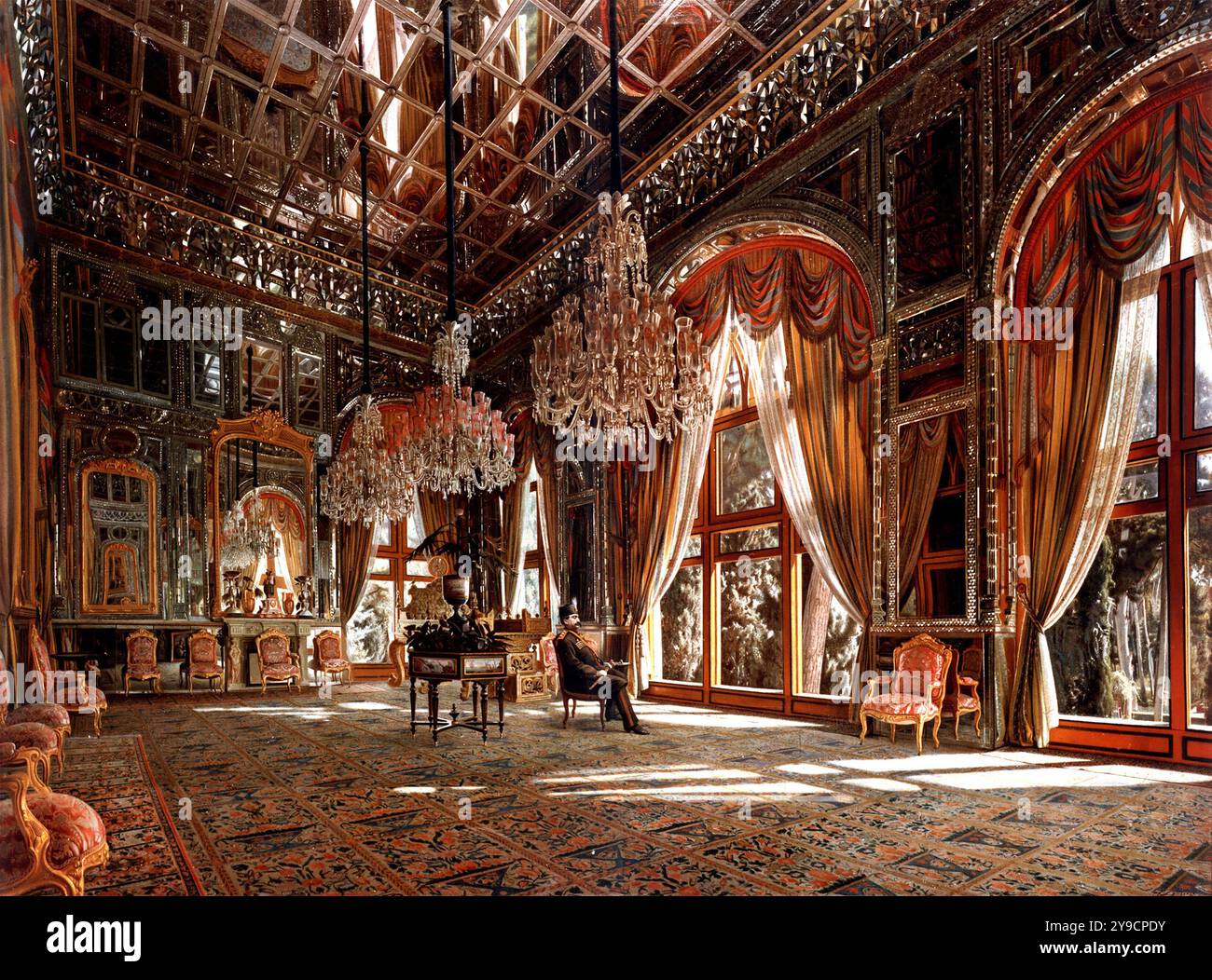 IRAN Mirror Hall of the Golestan Palace in Tehran Stock Photo - Alamy