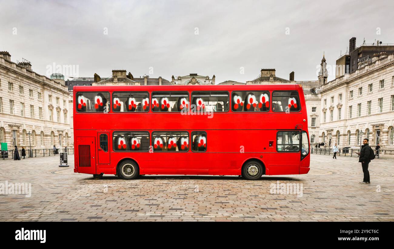 London, UK. 10th Oct 2024. Visitors with the installation, which was ...